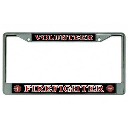Volunteer Firefighter Chrome License Plate Frame | Walmart Canada