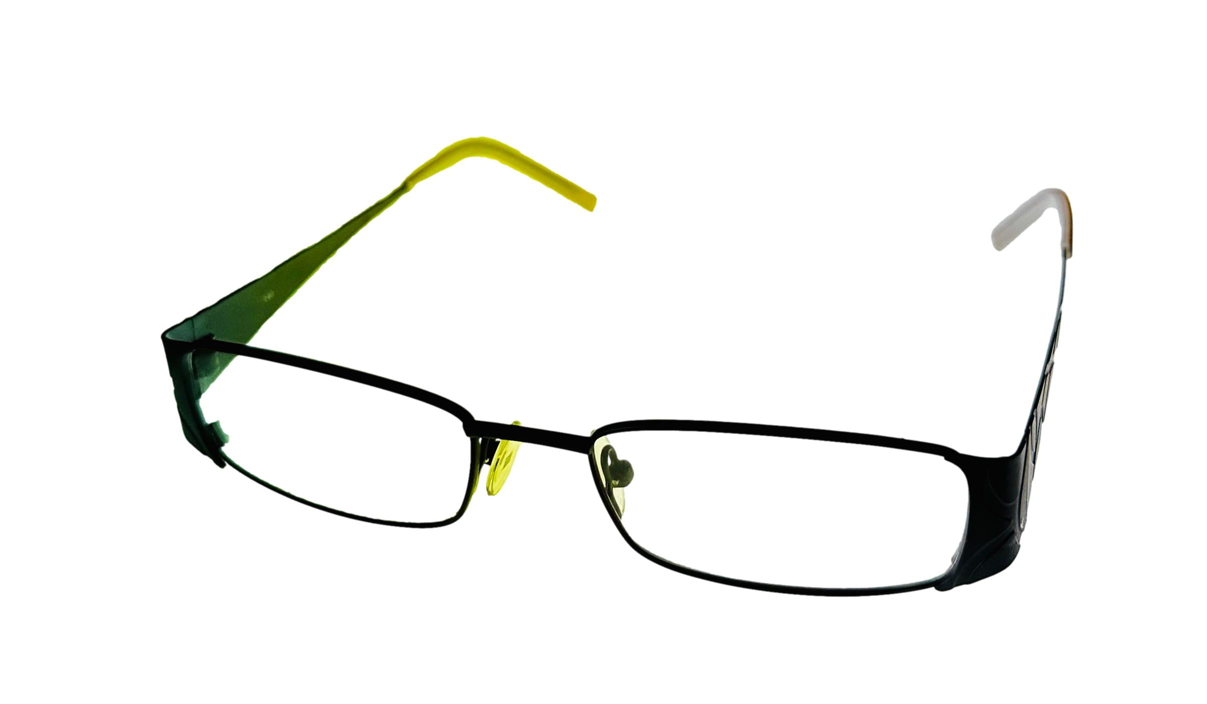 Cosmopolitan Womens Black Rectangle Metal Eyewear Frame First Girl 50mm ...