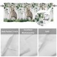 Curtain Valance for Windows, Easter Buuy Pastoral Rabbit Tail Kitchen ...