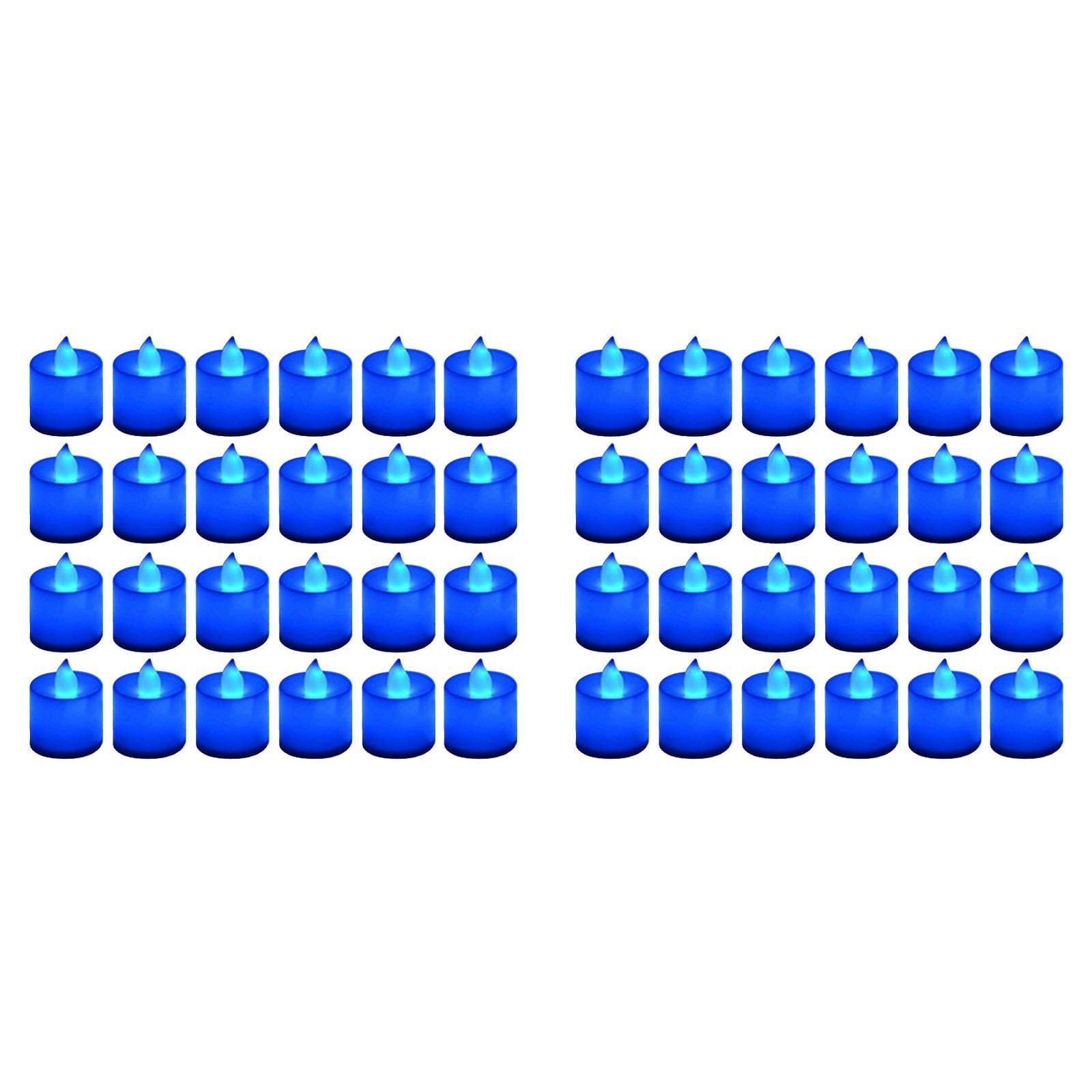 Velas de luz azul Velas azules Paquete de 24 velas de té azules sin ...