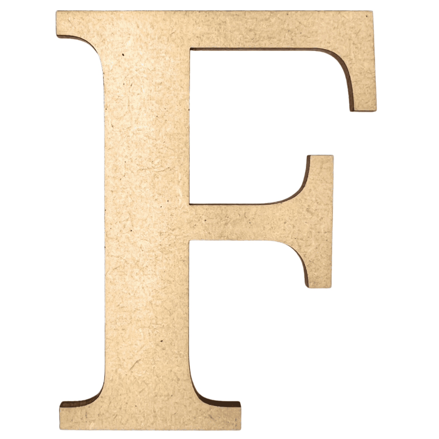3" Tall MDF Letter F | 1/4" Thick | Krafty Supply Letters | Times ...