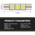 10PCS Led Sun Visor Vanity Mirror Lights, T6 DC 12V 3SMD 5050 Chips ...