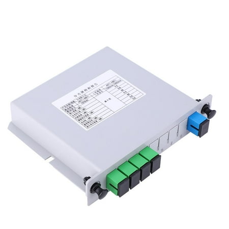 LHCER 1X4 Fiber Splitter,1X4 Blade Optical Splitter SC-APC Single Mode ...