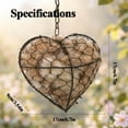 Handmade Fiber Bird Nesting Heart, Refillable Hummingbird Nest Holder ...