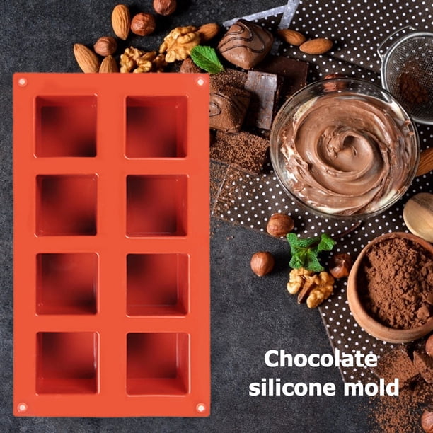 TB&W 8 Cavity Square Silicone Mold DIY Mousse Dessert Magic Cube Baking ...