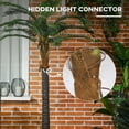 Outsunny 5' Lighted Palm Tree Light Up Artificial Palm Tree with Remote ...