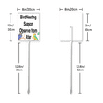 Kurmntregon Bird Sign With Stake Bird Sign For Outside Birds Nesting ...