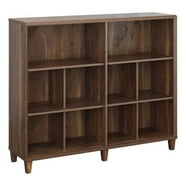Pemberly Row Engineered Wood Horizontal Bookcase in Soft White ...
