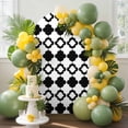 Mid Century Bohemia Arch Backdrop Cover 6.6 FT Abstract Boho Pattern ...