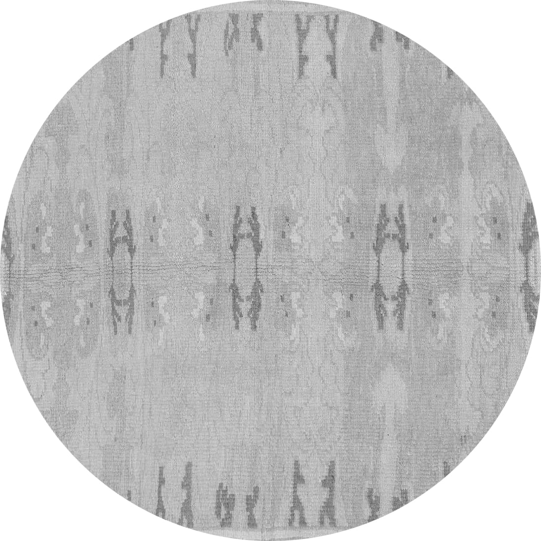 Ahgly Company Indoor Round Abstract Gray Modern Area Rugs, 8' Round ...