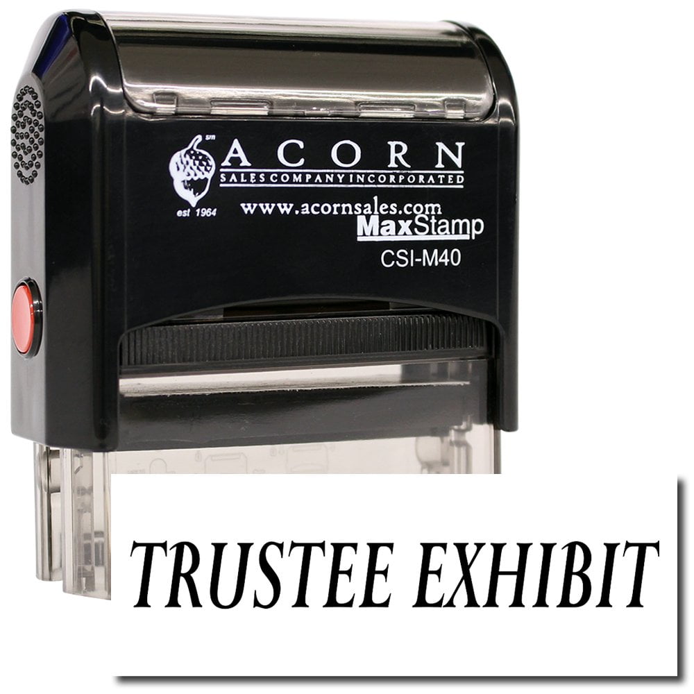 Large Self-Inking Trustee Exhibit Stamp with Purple Ink - Walmart.com