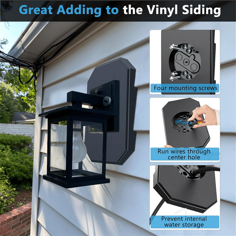 Outdoor Vinyl Siding Light Plate