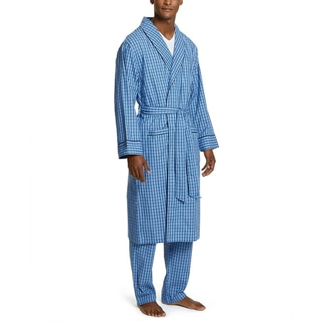 Nautica Woven Plaid Robe, French Blue, Small/Medium | Walmart Canada