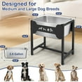 2.5 Gallon Elevated Large Dog Water Bowl, Raised Stainless Steel Bowl ...