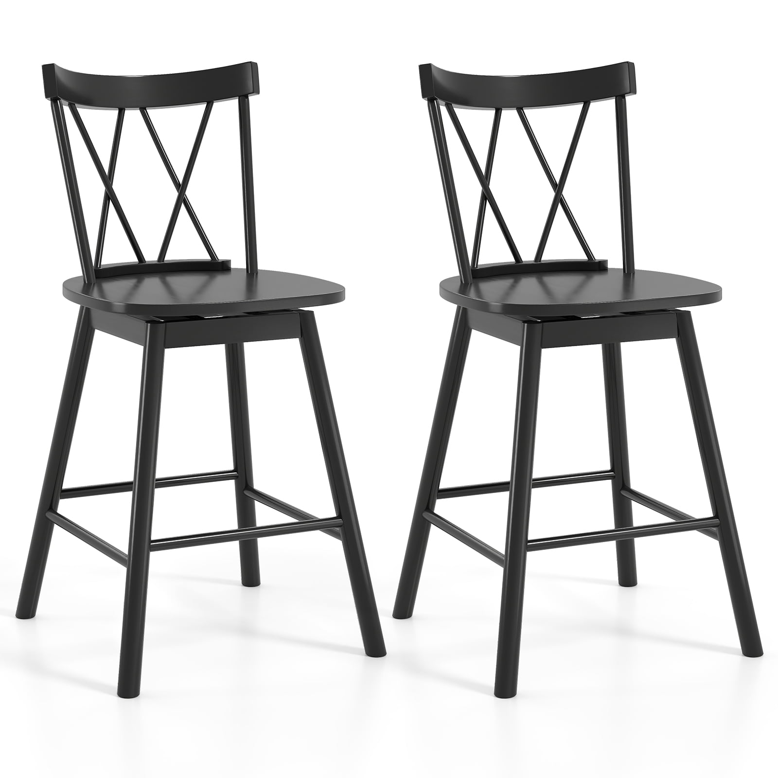 Click here for Gymax Windsor Bar Stool Set Of 2 24 Swivel Rubber... prices