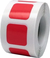 Red Square Stickers | 0.75" Inch Square | 500 Pack - Walmart.com