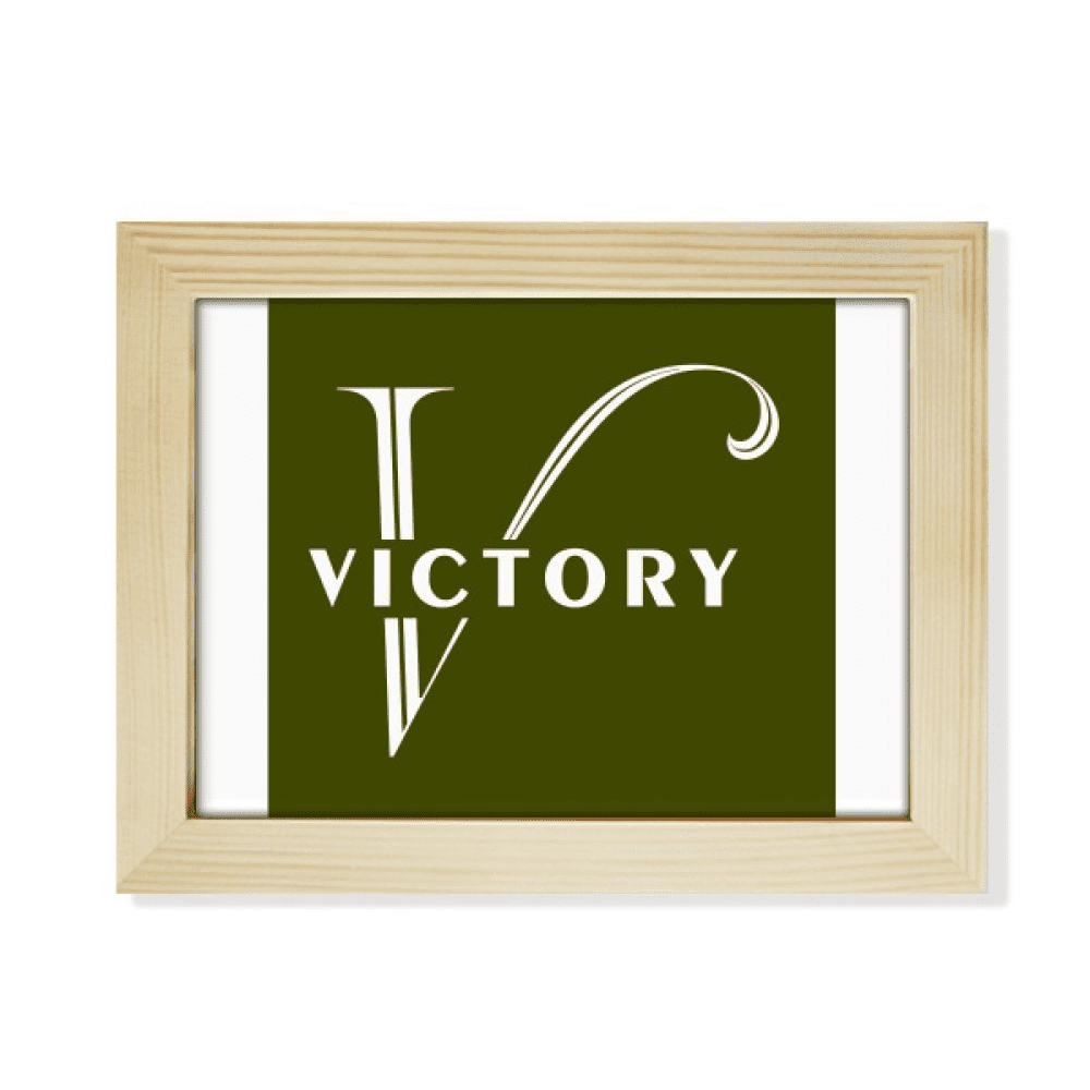 Carta de expresión Victoria Escritorio de madera Arte Pintura 6x8 ...