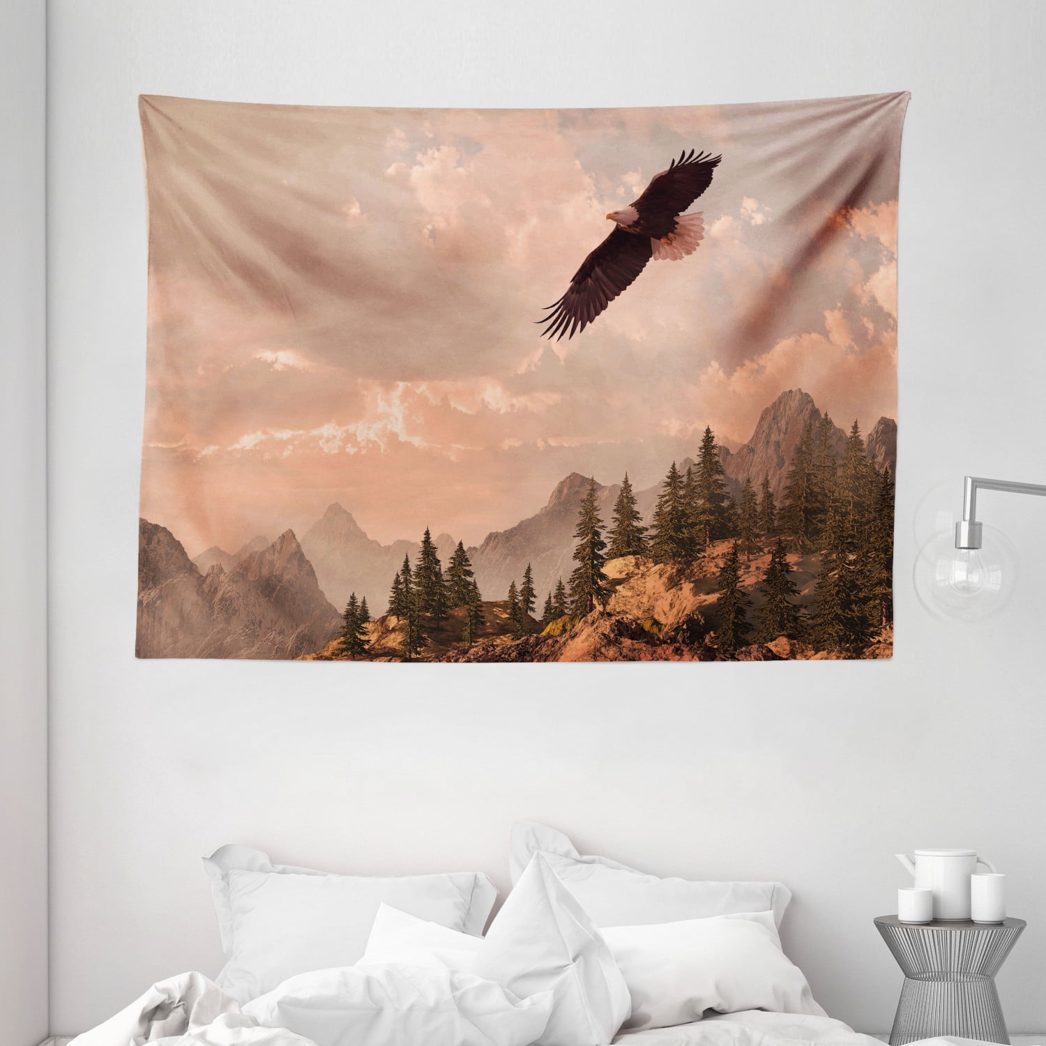Eagle Tapestry, Nature Photography of Rocky Mountains and Forest with a ...