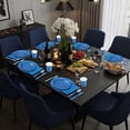 175 Pcs Dark Blue Holographic Print Party Supplies Guests Disposable ...