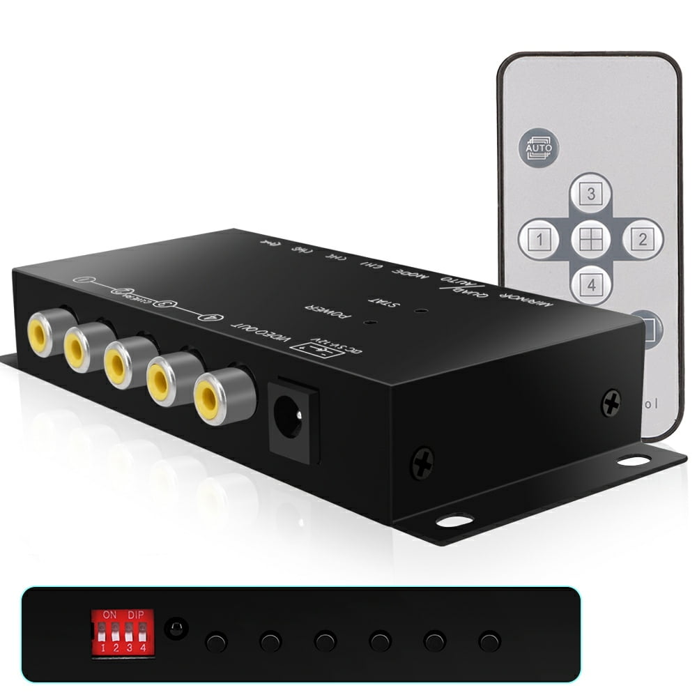 Mini 4 Channel Color Video Quad Video Image Processor for CCTV Security ...