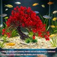 CATIEBYE Decorative Red Fake Aquarium Plant with Realistic Appearance ...