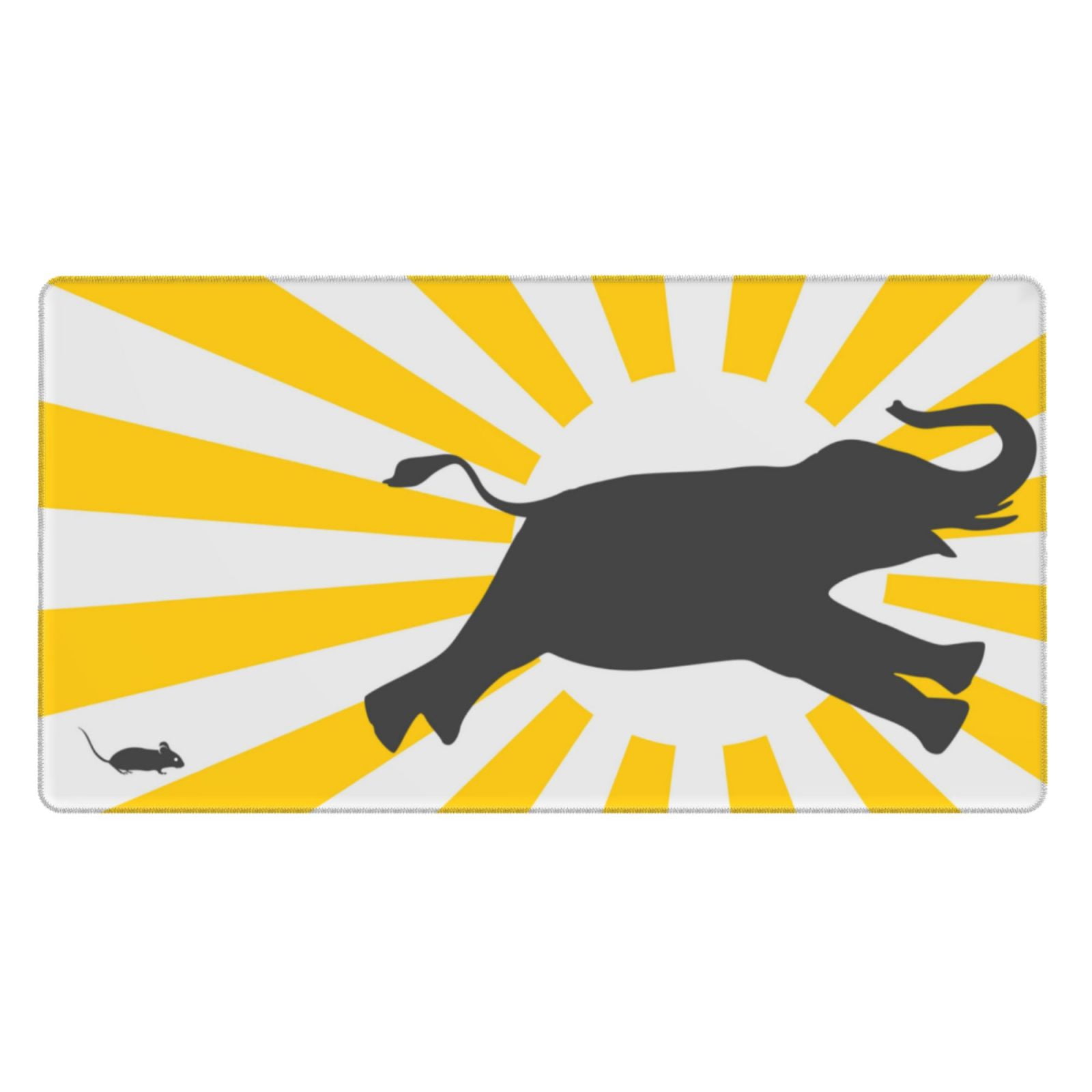 Extra Large Mouse Pad, Elephants Are Afraid of Mice Pattern Desk Mat ...