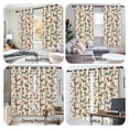 Dachshund and Heart Beige Pattern Blackout Curtains,Triple Weaved ...