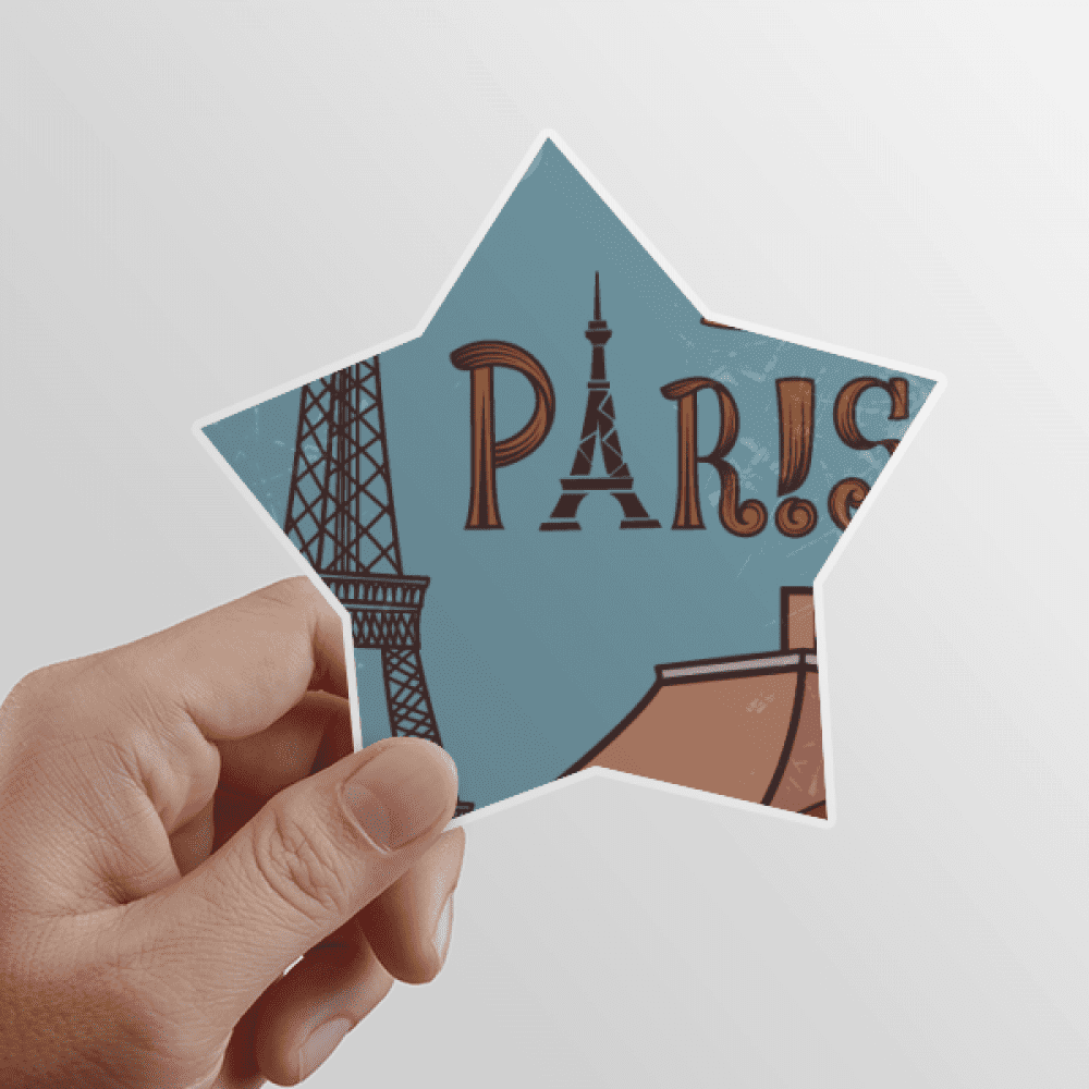 Paris Fire Ballon France Eiffel Tower Star Sticker Paster Vinyl Car ...