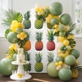 Gradient Pineapple Arch Backdrop Cover 6.6x3.3 Ft, Spandex Wedding Arch ...
