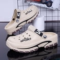 GPOECD Mens Slippers Breathable Outdoor Slide Sandals Casual Beach ...