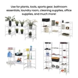 Conveniene Concepts Xtra Storage Shelf Metal Extension Set of 2, White ...