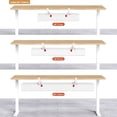 Wire & Cable Organizer White 48"L x 5.5"W Under Desk Home Office Use ...