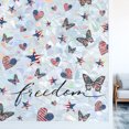 4 of July Window Privacy Film Rainbow Static Cling Stain Glass Window ...