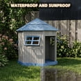 MAYEERTY Outdoor Weatherproof Dog House, Removable Roof Cottage-Style ...