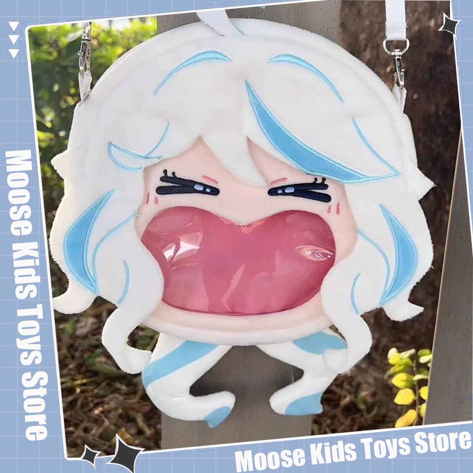Genshin Impact Furina Neuvillette Big Mouth Pain Bag Anime Peripheral ...