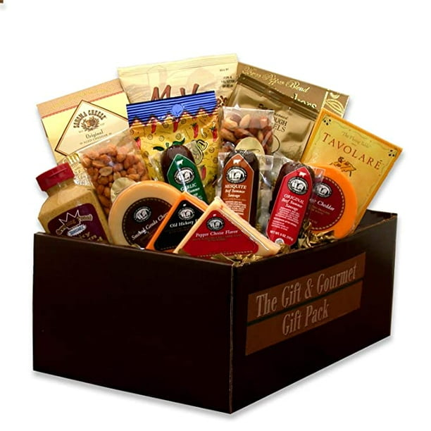 Gourmet Snacks Deluxe Meat and Cheese Gift Set - Walmart.com - Walmart.com
