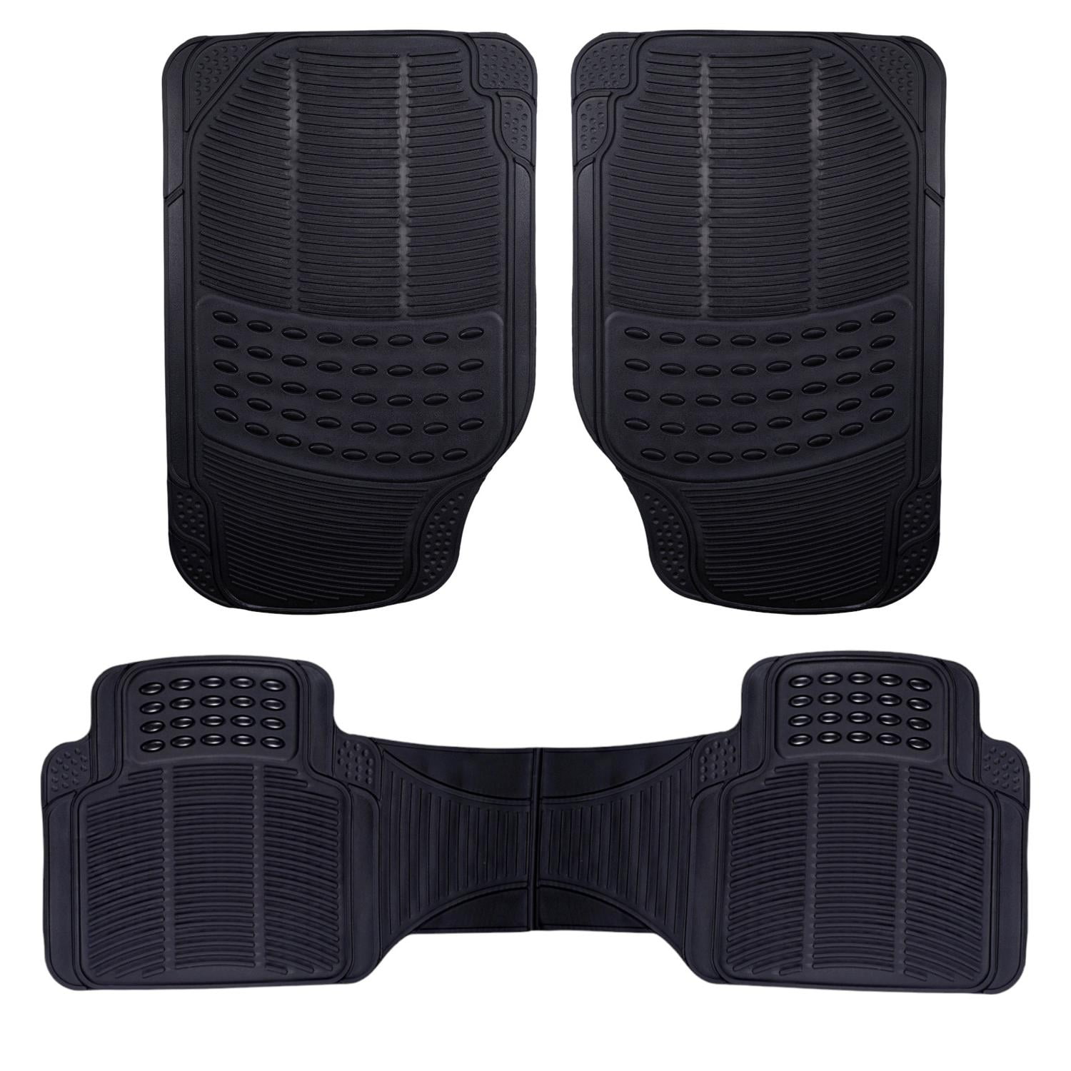 Tapete Proteck Auto Camioneta Hule- Plástico Universal 3pz negro ...