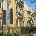 Black Honeycomb Plaid House Flags For Outdoor, Modern Abstract ...