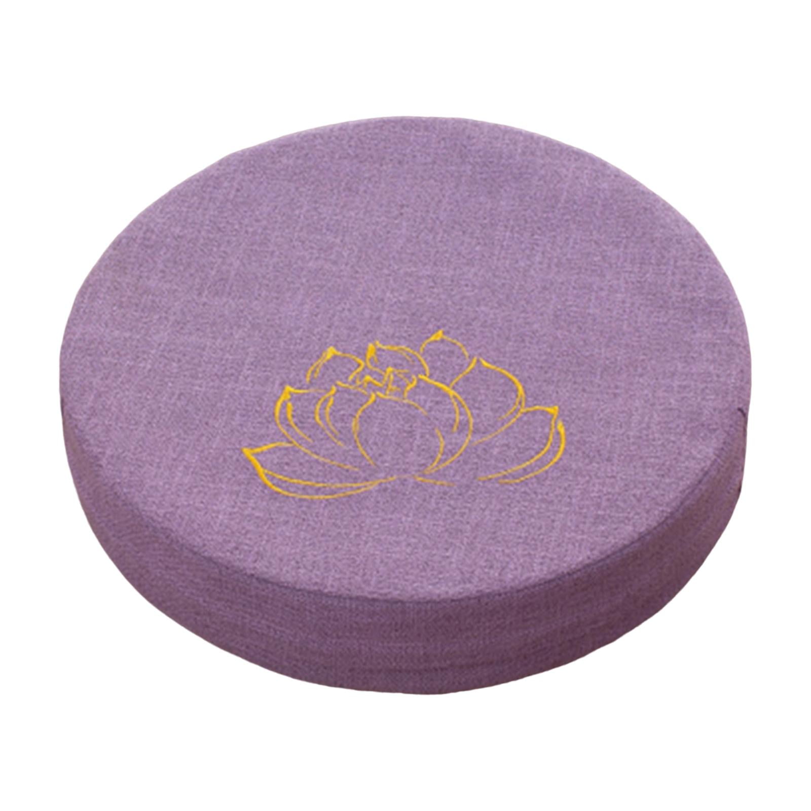 Round Yoga Meditation Cushion 16" Dia Zippered Cover Meditation ...
