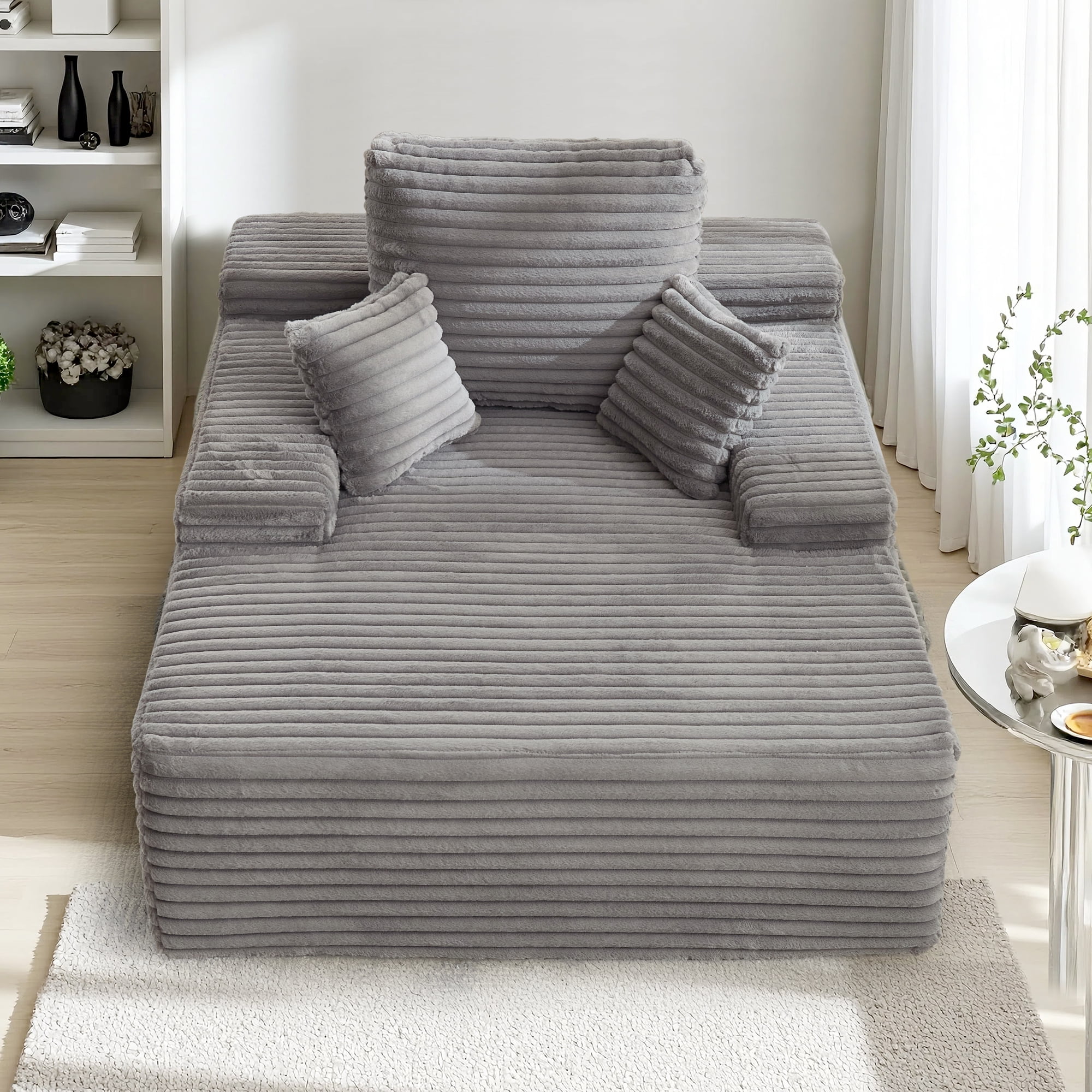 Click here for Korser 68.5 Oversized Chair Chaise Lounge Indoor W... prices