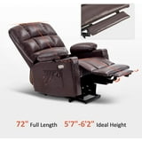 MCombo Dual Motor Power Lift Chair with Massage, Heat, Extended ...