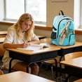 ALAZA Turtle and Fishes in Sea Print Student Backpack School Bookbag ...