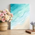 Abstract Ocean Waves Canvas Wall Art for Living Room, Coastal Modern ...