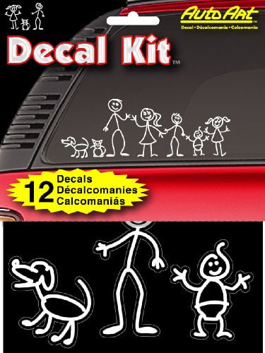 Chroma Graphics 5309 Decal Kitz 6" X 8" Stick People Self-Adhesive ...