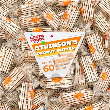 Atkinson Wrapped Bulk Candy Bars, Peanut Butter, 1 Pound - Walmart.com