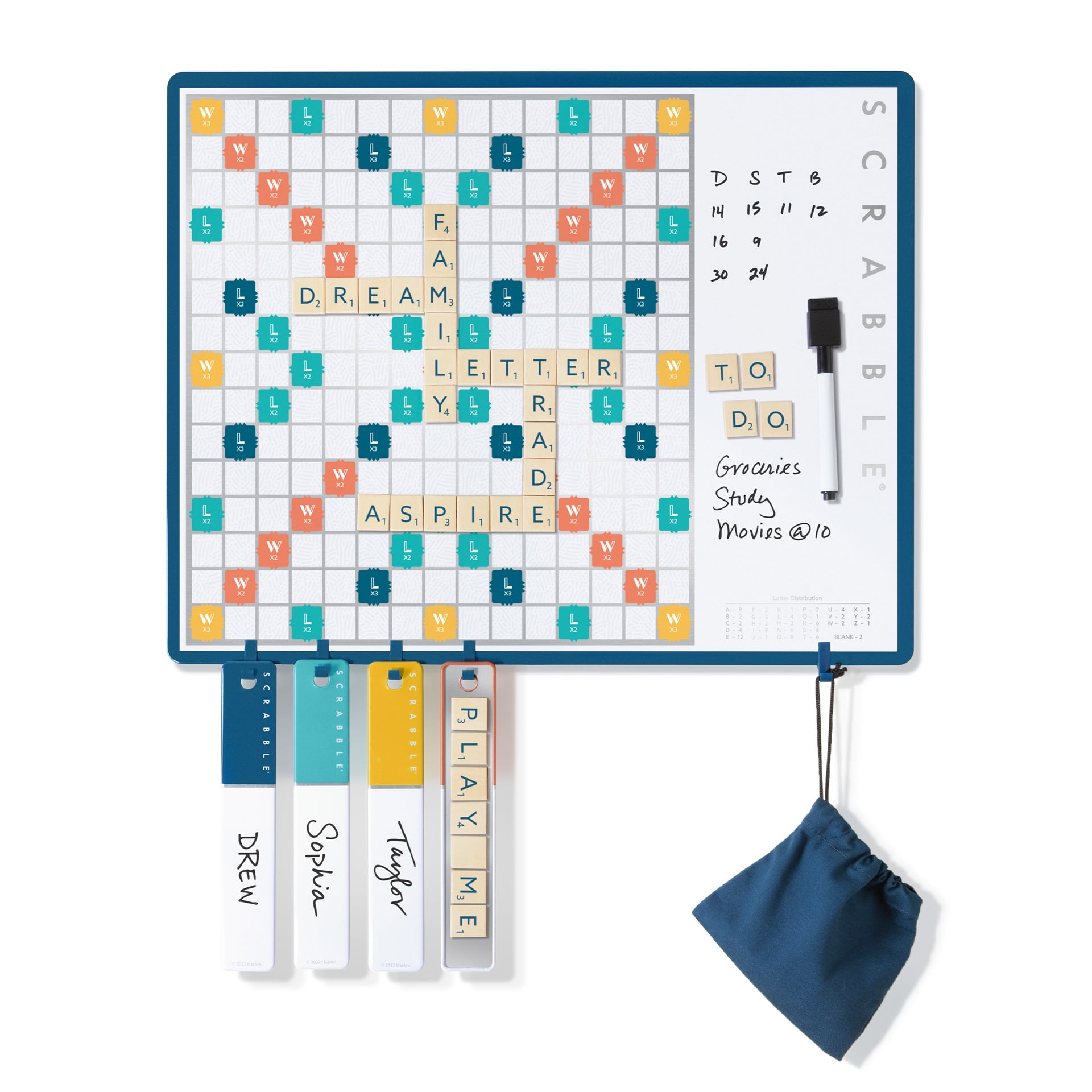 WS Game Company Scrabble 2-in-1 Message Board Edition - Walmart.com