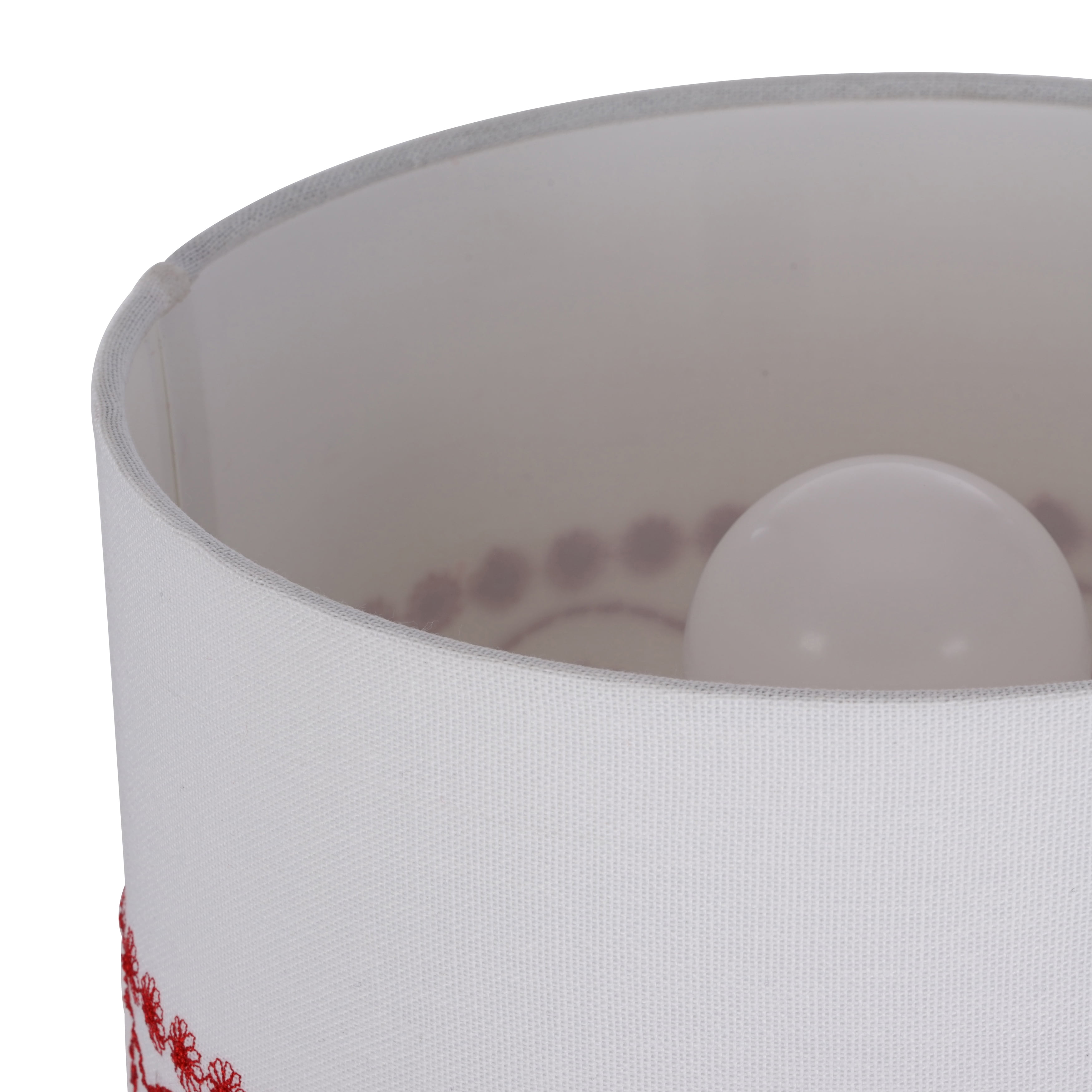 Buy The Pioneer Woman Turned Table Lamp with White Eyelet Linen Shade ...