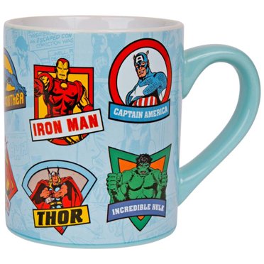 Marvel Avengers Comics Grid Jumbo Ceramic Coffee Mug, 20-Ounces ...