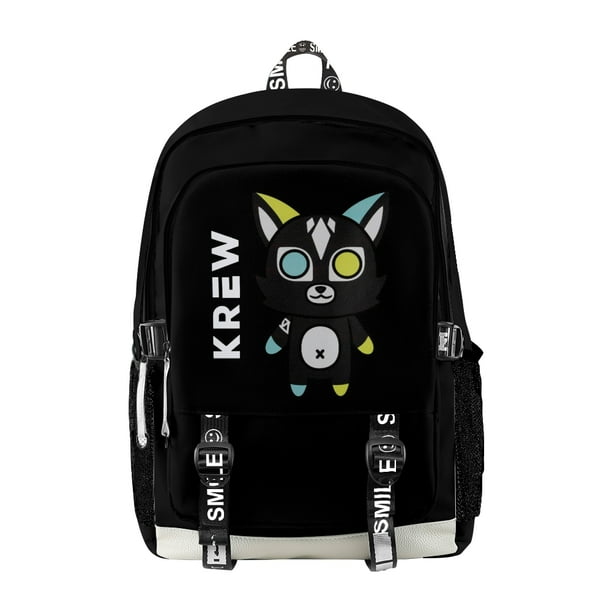 ItsFunneh Krew District Backpack Casual Zipper Pack 2022 Back To School ...