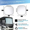 EcoNour 2-Piece 240T Polyester RV Sun Shade | UV Protective for ...